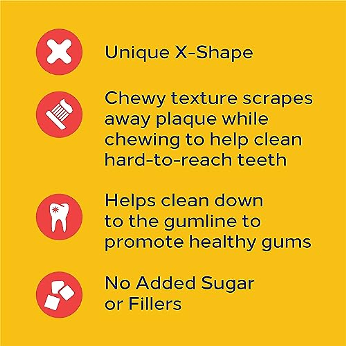 PEDIGREE DENTASTIX Large Dog Dental Treats Beef Flavor Dental Bones, 62.4 oz. Multipack (72 Treats)