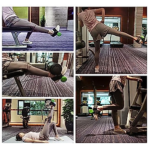 TOPJUM Dumbbell Foot Attachment, Tibialis Trainer, Adjustable Ankle Weights, Ankle Straps for Weight Lifting, Leg Workouts at Home for Hip Flexors, Shin Splint, Hamstring Curls, Leg extensions, Home Gym Equipment (Single)