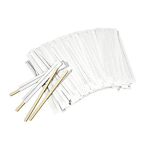 100 Pcs Coffee Stirrers,5.5Inch Natural Wooden Coffee Sticks,Use for Tea,Hot Drinks and Cold Drinks(Individually Wrapped)