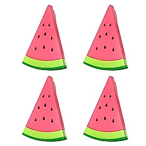4pcs Beach Towel Clips Chair Cruise Holder Watermelon Shaped Towel Clips Holder Beach Essentials for Beach Chair Pool Chairs