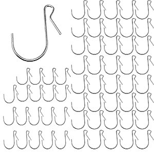 DZS Elec 60PCS S Shaped Stainless Steel Metal Hooks 4.5cm Silver Door Back Hooks Clothes Hanger Hanging Hooks DIY Crafts for Indoor and Outdoor Use Kitchen Bathroom Supermarket Key Chains Tags