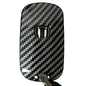 REPROTECTING ABS Rubber Key Fob Cover Compatible with (5 Buttons) 2022-2025 Honda Accord Civic HR-V CR-V Pilot Sport SI EX EX-L Touring (2pcs Black+Key Chain, ABS/5 Buttons)