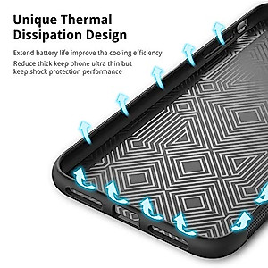 UNBREAKcable Case for iPhone SE 2020/SE 2022 / iPhone 8 /iPhone 7, Shock-Absorption, Anti-Scratch, Soft Frosted TPU Ultra Thin Cover Protective Case for iPhone 8/7/ SE 2/SE3 4.7 Inch - Matte Black