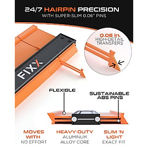 Super Gauge Shape and Outline Tool XL - Contour Gauge Profile Tool with Lock 10" and 5" - Corner Measuring Tools for Woodworking - Christmas Gifts for Men Husband Dad Him, Stocking Stuffers - FIXX