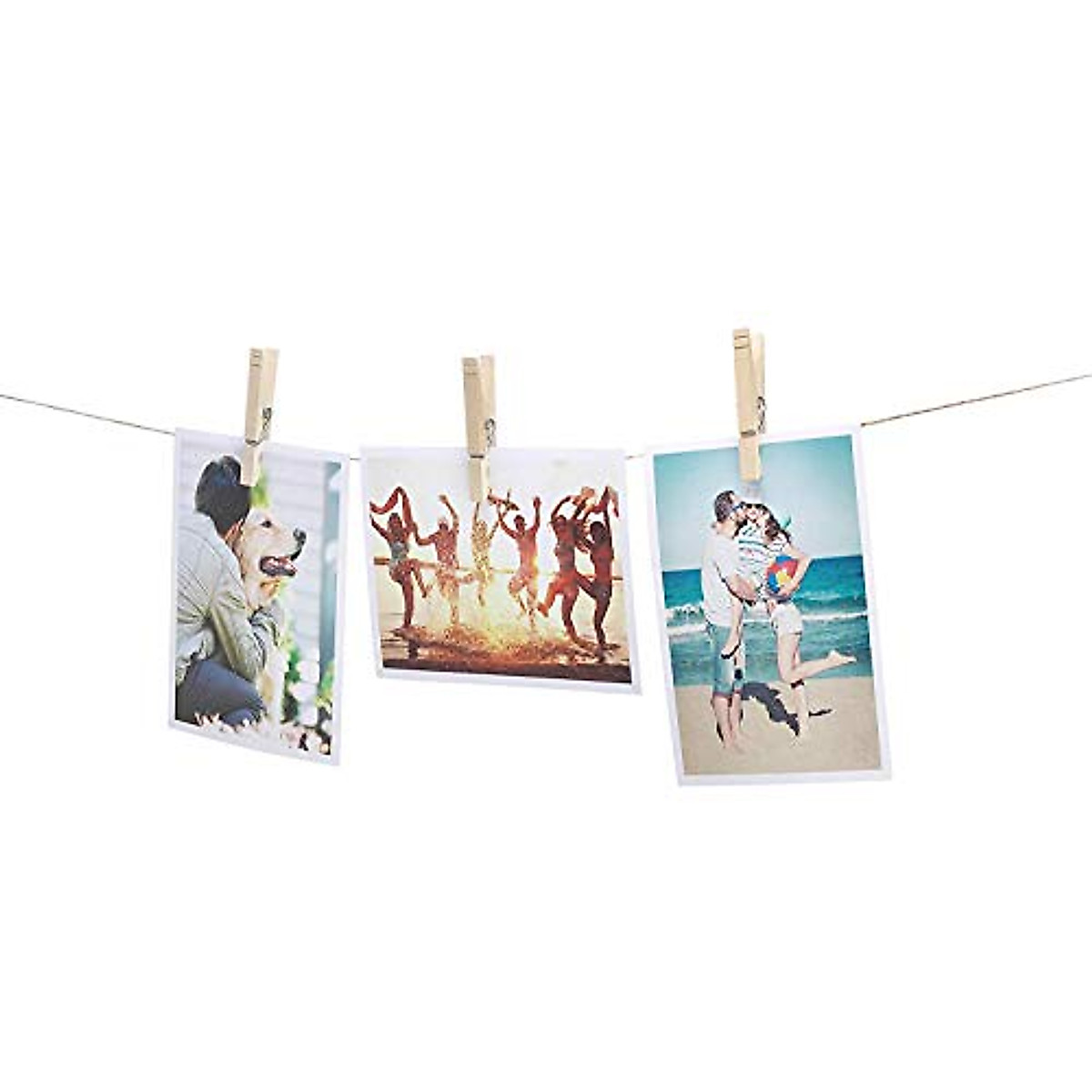 Lifegoods4u Wooden Clothespins. Set of 50 Durable Long Lasting clothespins