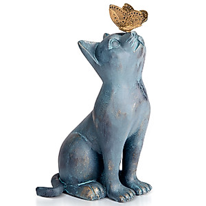 Small Cat Urn for Ashes, Hand-Painted Pet Urns for cats, Small Urn for Cat, Suitable for Small Pets 10lbs or less, Secure and Leak-Proof, Thoughtful Memorial Keepsake Gift - 7.5" x 4" x 3.25"