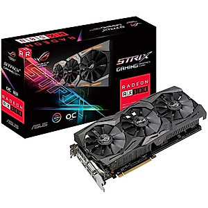 ASUS ROG-STRIX-RX580-O8G-GAMINGOC Edition GDDR5 DP HDMI DVI VR Ready AMD Graphics Card