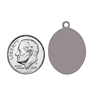 F A Dumont Sterling Silver St. Mary Magdalene Pendant with 18" Stainless Steel Lite Curb Chain. Patron Saint of Penitent Sinners