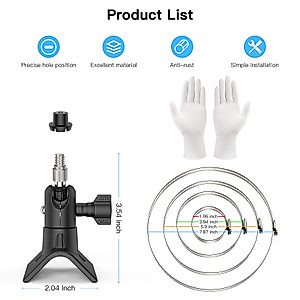 Blink Camera Pole Mounting Bracket, Blink Outdoor 4 Blink Outdoor 3 Blink XT2 Wall Railing Mount Bracket by HOLACA,Applicable Pipe Diameter Size 1.18-7.87 inch (30mm-200mm) (1 Pack)