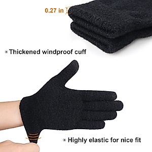 Cierto Winter Touch Screen Gloves: Men and Women Tech Touchscreen Fleece Lined Snow Gloves Warm Knit Insulated Gloves | Thin Thermal Outdoor Gloves for Driving Walking Running Cycling
