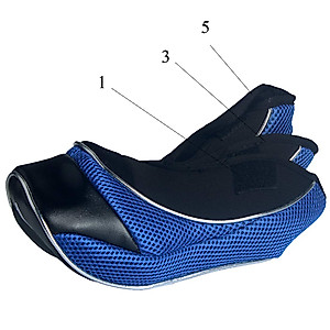 Andux Golf 460cc Driver Fairway Wood Club Head Covers Hook & Loop Set of 3