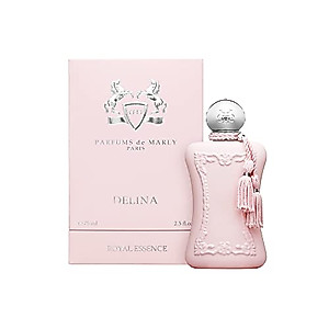 PARFUMS DE MARLY - Delina - 2.5 Fl Oz - Parfum for Women - Top notes Rhubarb, Lychee, Bergamot Essence - Heart notes Turkish Rose, Peony, Vanilla -Base notes Cashmeran, Musk, Vetiver - 75ml