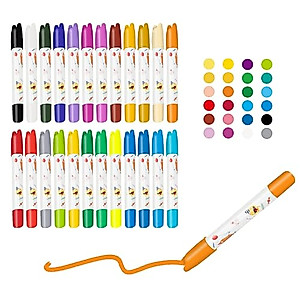 Amazon Basics Twistable Pack of 24 Gel Crayons, Washable, 24 Colors