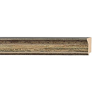 14x22 Frame Tarnished Silver Solid Wood Picture Frame Width 1.5 Inches | Interior Frame Depth 0.5 Inches | Oddone Traditional Photo Frame Complete with UV Acrylic, Foam Board Backing & Hanging