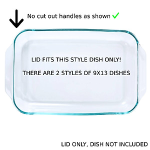 Replacement Lid Cover for Pyrex 3 QT Glass Baking Dish Casserole Container 233-PC (Navy)