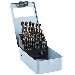 CaRoller Drill Bit Set – 29-Piece High-Speed Steel Drill Bits – Durable Drill Sets with Storage Case for Steel, Wood, Plastic, Sheet Metal