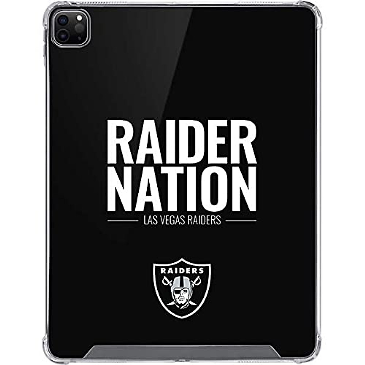 Skinit Clear Tablet Case Compatible with iPad Pro 12.9in (2021) - Officially Licensed NFL Las Vegas Raiders Team Motto Design
