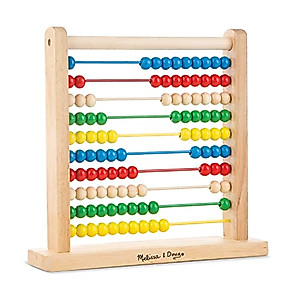 Melissa & Doug Abacus - Classic Wooden Educational Counting Toy With 100 Beads