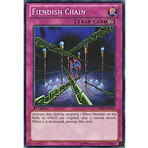 Yu-Gi-Oh! - Fiendish Chain (SDBE-EN034) - Structure Deck: Saga of Blue-Eyes White Dragon - 1st Edition - Common