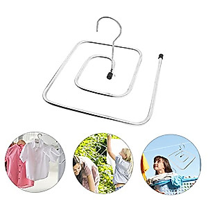 Uonlytech 2pcs Swivel Hanger Spiral Bed Sheet Rack Laundry Hanger Duvet Drying Rack Metal Hangers Heavy Duty Hanging Racks for Clothes Heavy Duty Stainless Steel Hangers Quilt Square Hanger