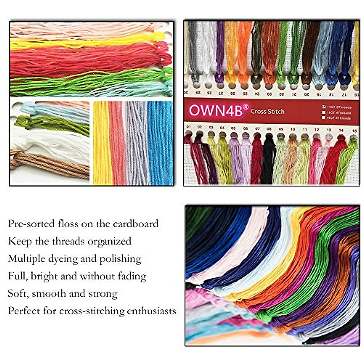 Cross Stitch Kits Stamped, OWN4B Easter Egg Chicken Printed Pattern 11CT 9.8x8.3 inch DIY Embroidery Kit (Chicken)