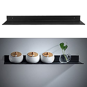 EBTOOLS Wall Shelves, Space Aluminum Wall Shelves, Floating Shelves for Decorations for Alarm Clocks, Plants, Speakers, Books, Wall Mount(60 cm)