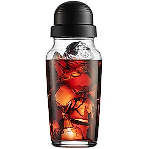 Godinger Cocktail Shaker, Martini Shaker, Italian Made Glass Bar Shaker, 19oz