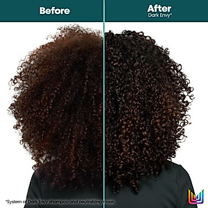 Matrix Dark Envy Toning Hair Mask | For Red Undertones in Dark Brown or Black Hair | Cool, Glossy Finish| Color Depositing | Salon Hair Mask | Packaging May Vary | 6.8 Fl. Oz. | Vegan
