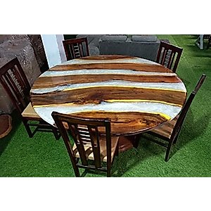 Epoxy Table, Live Edge Wooden Table, Epoxy Resin River Table, Natural Wood,Dining table, Natural Epoxy Table, Resin Table