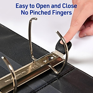 Avery Heavy Duty View 3 Ring Binder, 2" One Touch EZD Ring, Holds 8.5" x 11" Paper, 1 Red Binder (79225)