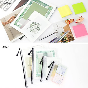 10 Pack Mesh Zipper Pouch, Waterproof Document Pouch, Multipurpose for School Office Supplies, Cosmetics, Travel Accessories, Board Games Storage