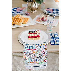 Catstudio America Dish & Hand Towel | Great for Kitchen, Bar, & Bathroom