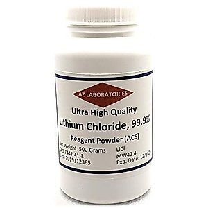 Lithium Chloride Powder / 500 Grams/Crystals/Reagent ACS Grade / 99.9% / USA Made/Same Day Ship!