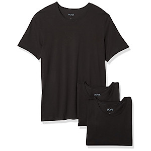 HUGO Boss Boss Men's T-shirt Rn 3p Us Co 10145963 01, black, Large