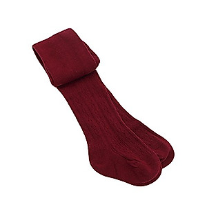 Taiycyxgan Baby Toddler Girls Cable Knit Tights 5 Pack Leggings Stocking Pants(1-4T)