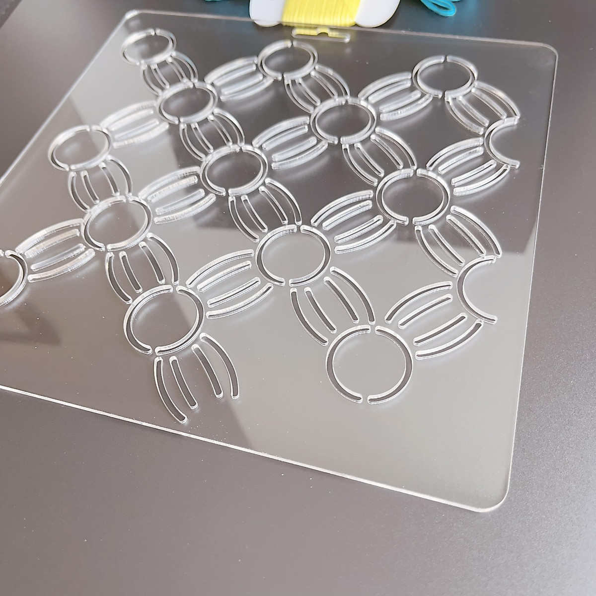 Acrylic Sashiko Stencil, Embroidery Pattern, Quilting Stencil for Hand Quilting and Embroidery