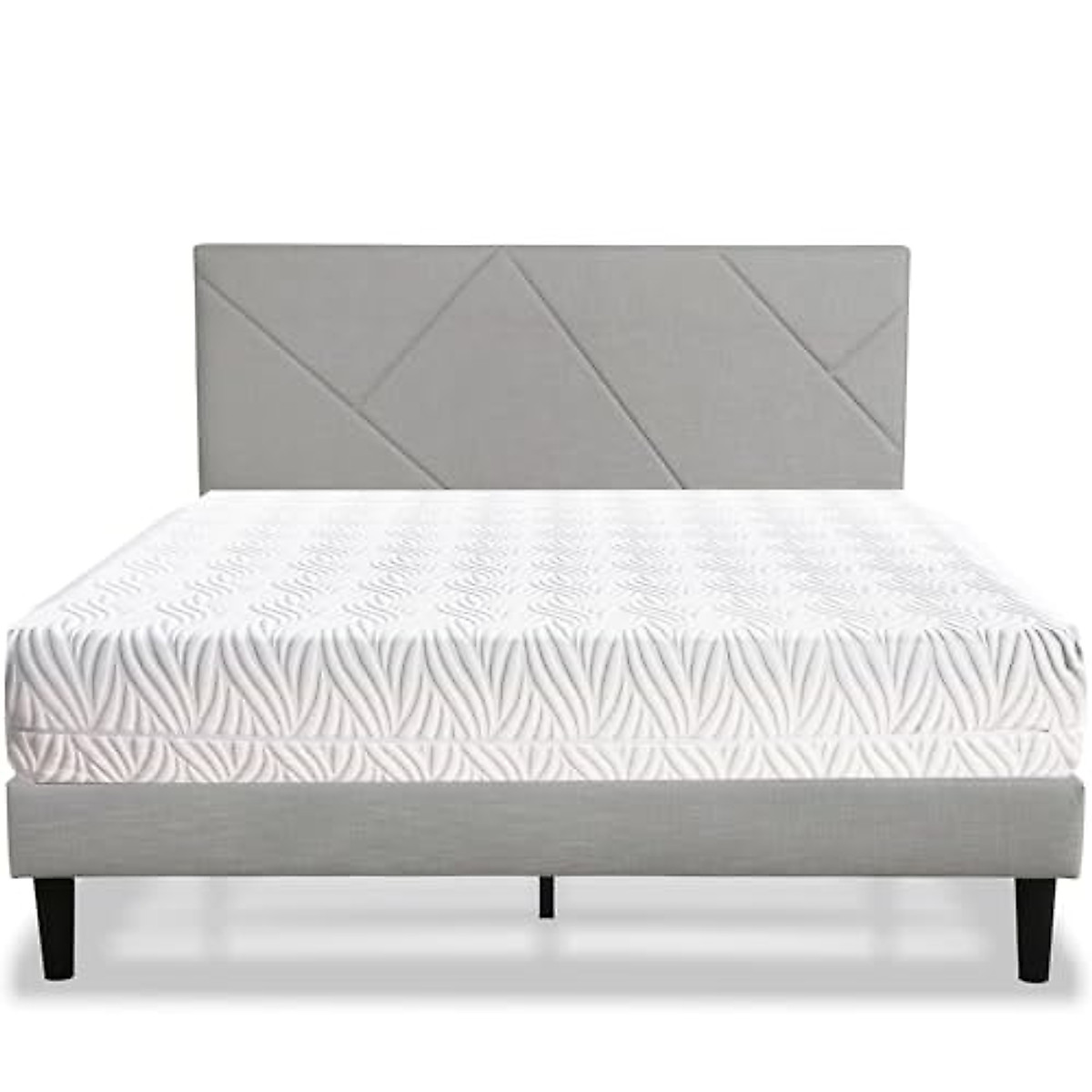 FTOPBTB King Size Mattress, 10 Inch Gel Memory Foam Mattress for Cool Sleep & Pressure Relief, Medium Firm Mattresses in a Box, Made in USA, CertiPUR-US Certified (King)