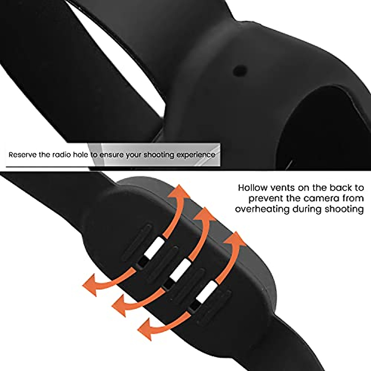 Silicone Wristband for Insta360 GO 2, Silicone Protective Case for Insta360 GO 2 Action Camera Accessory