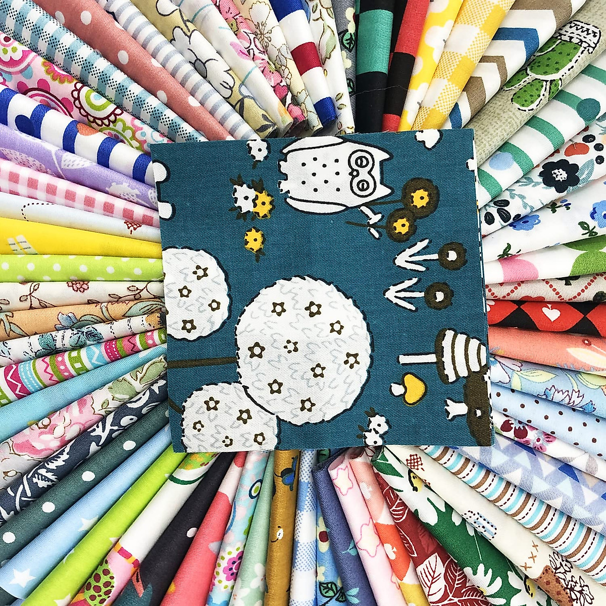 180pcs Sewing Fabric,Scrap Quilts Fabric,Fat Quarters Fabric Bundles,Vintage Fabric Squares,Araniozb Cotton Fabric Squares Bundles,Fabric Squares 4" x 4"(10cm x 10cm)