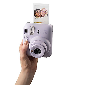 Fujifilm Instax Mini 12 Instant Film Camera Lilac Purple, Fuji Instax Mini Instant Film 40 Sheets, Instant Camera Gift Bundle