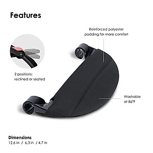 Stokke BABYZEN YOYO Leg Rest - Reclined Position & Padded Cover (Included) Provide Additional Comfort in Stroller - Easy to Attach & Clean