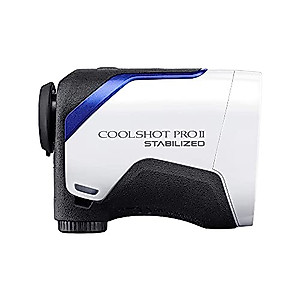Nikon COOLSHOT ProII Golf Laser Rangefinder (16758) Stabilized View Bundle with 3 Extra CR2 Batteries and a Cleaning Cloth - Laser Yard Alignment with Club Selection, and Slope - Mens Golf Accesories