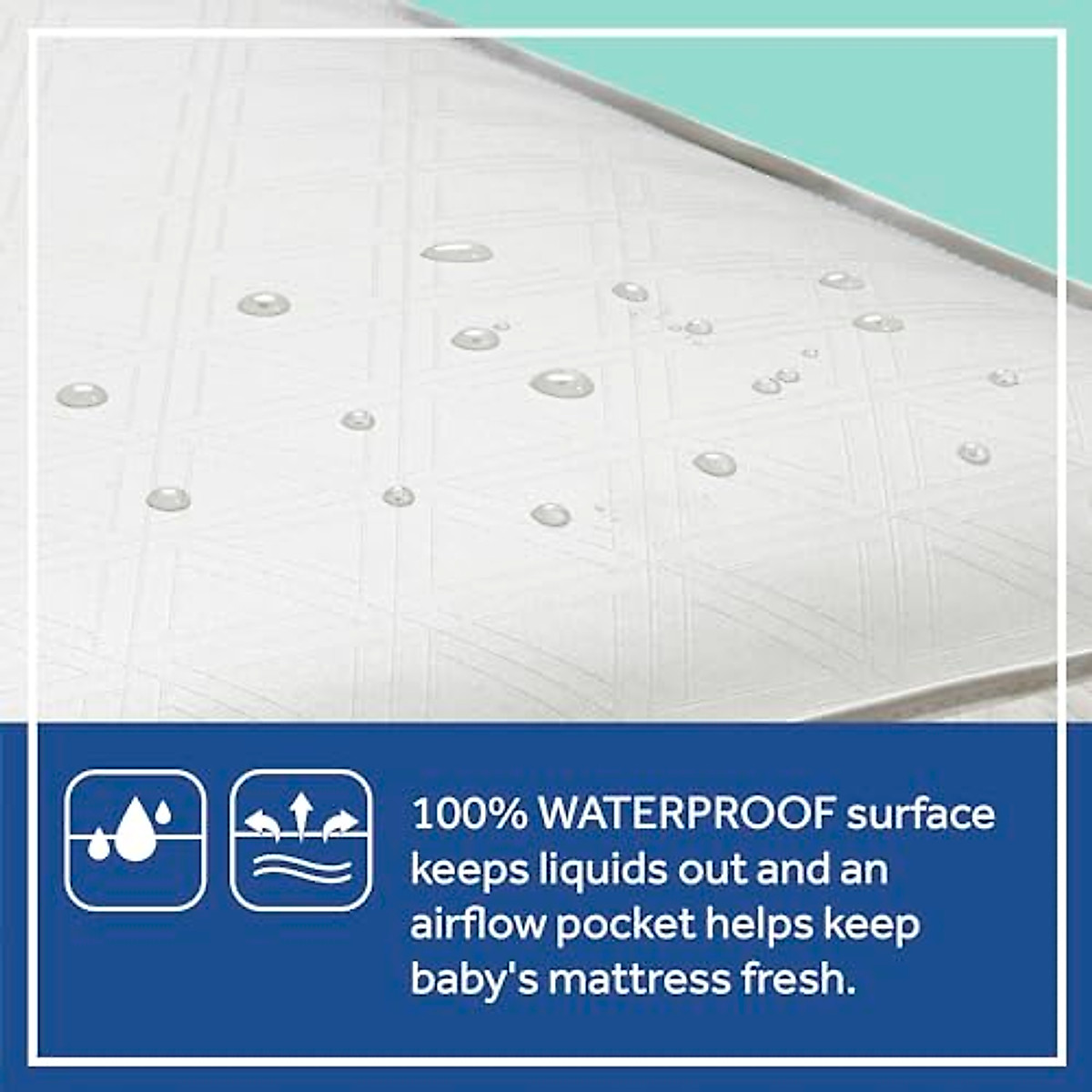 Sealy Crib Mattress & Toddler Bed Mattress| Orion 2-Stage Sustainable Antibacterial Baby Mattress, Lightweight, GREENGUARD Air Quality Certified - Made in USA, 52"x28"