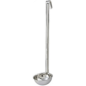 Winco Stainless Steel Ladle, 8-Ounce