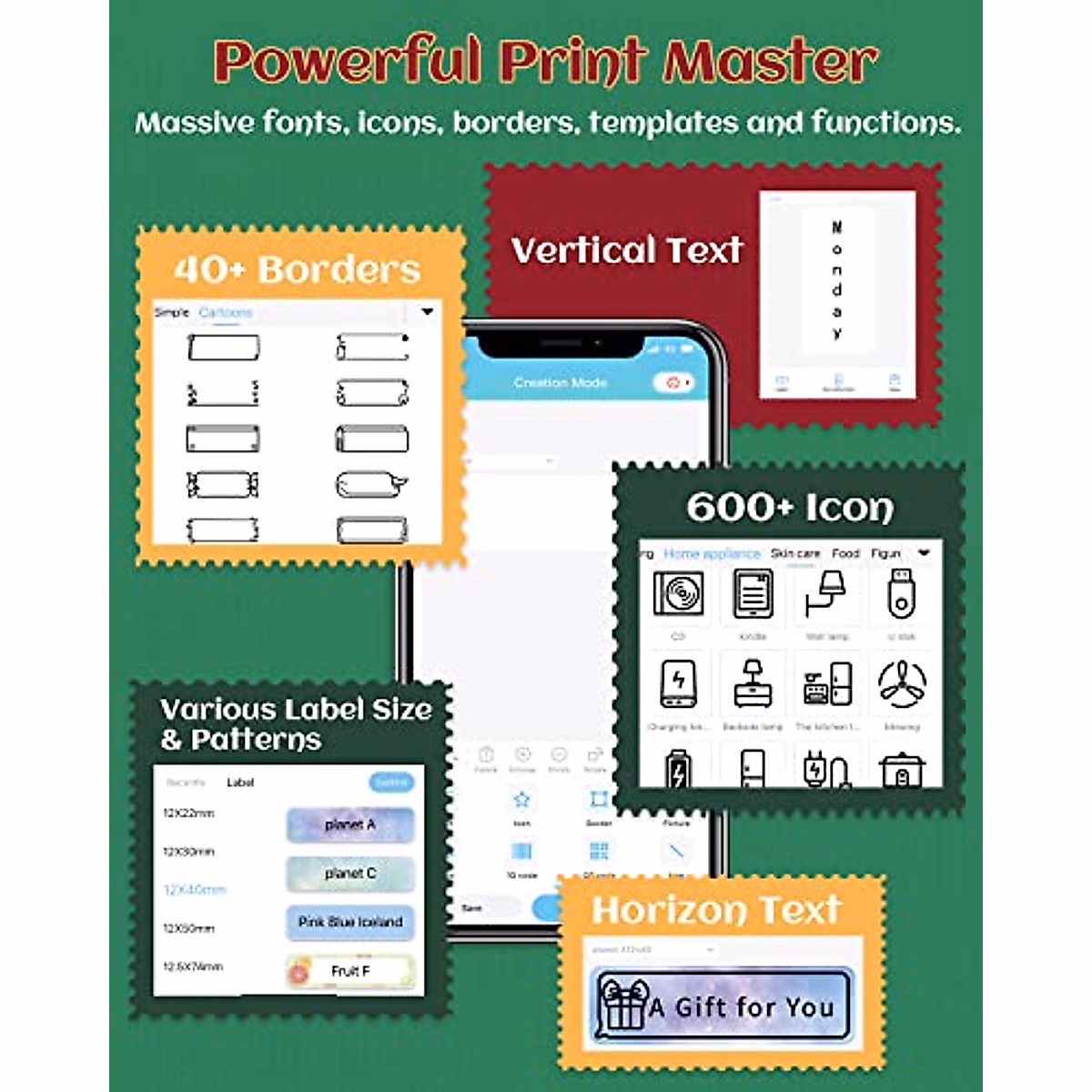 Memoking D30 Cute Label Maker - Upgraded D30 Thermal Label Printer Bluetooth Thermal Label Maker Thermal Label Maker Machine, Compact Bluetooth Label Sticker Printer