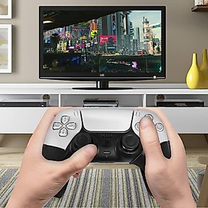 Textured Skin Kit for PS5 Controllers, Silicone Case for Playstation 5 Controller, Dual Sense Rubber Pads Handle Grips Accessories for PS5, with 8 Thumb Grips Analog Joystick Caps (Black, 2 Pack)