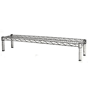 Shelving Inc. 8" d x 36" w Chrome Wire Shelving with 1 Tier Shelf, Weight Capacity 800lbs Per Shelf