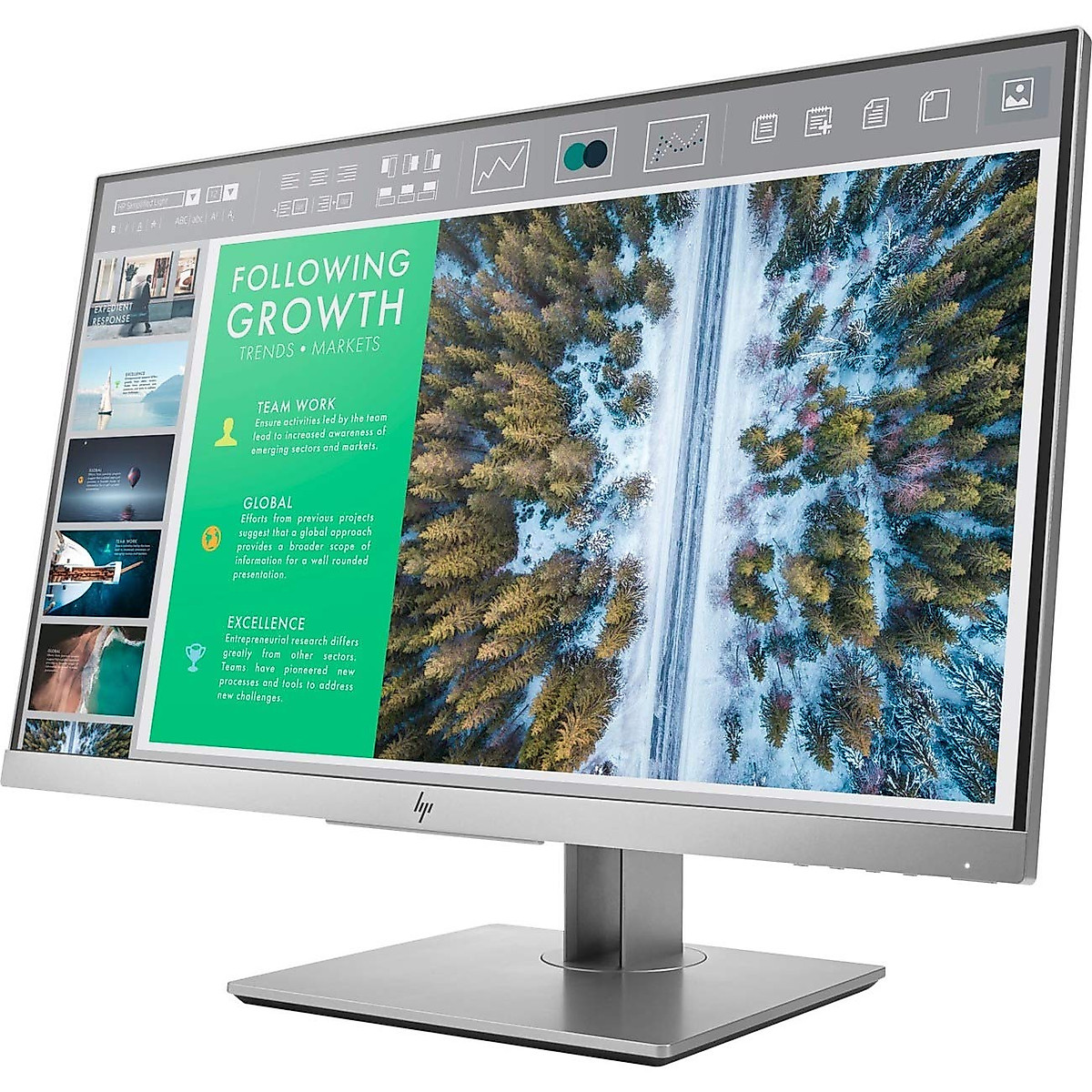 HP EliteDisplay E243 23.8-Inch Screen LED-Lit Monitor Silver (1FH47A8#ABA) (Renewed)