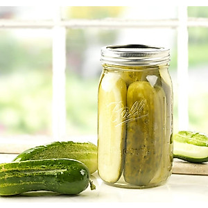 Ball Quart (32oz) Jar with Silver Lid, Wide Mouth, 1 Jar