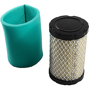 HQRP 2-pack Filter compatible with Troy-Built Pony 13WN77KS011 13WN77KS211 (2011), MTD 13A1762F065 13A1762F265 (2013), Yard Man 13AO785T055 (2011), Yard Machines 13AM775S000 (2014) Lawn Tractor